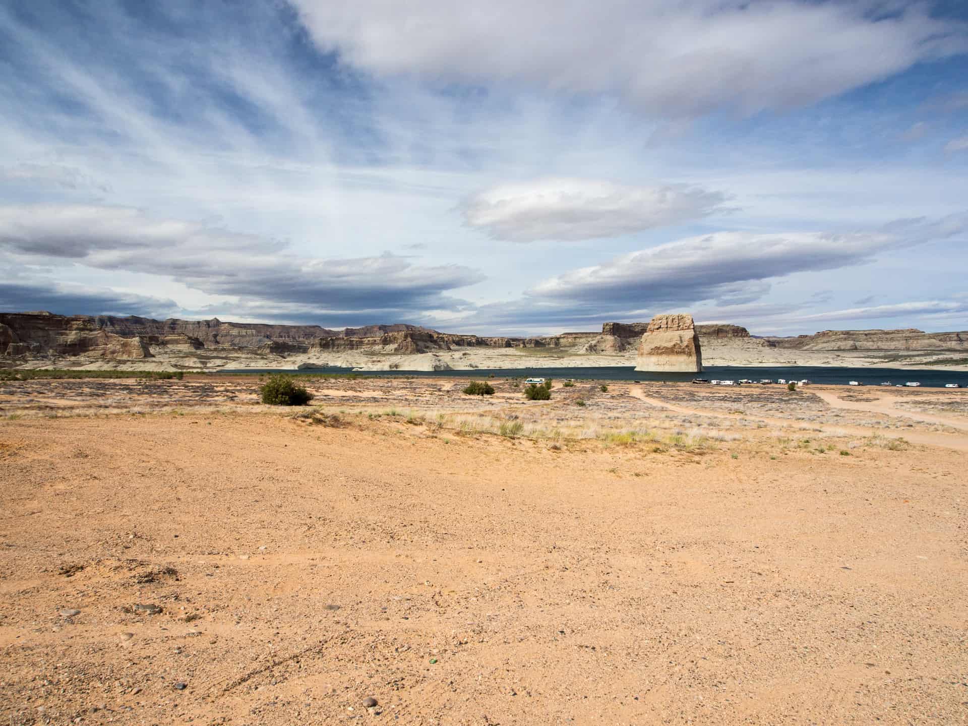 Lone Rock Beach in der Nähe von Page, Arizona | Sonnig Unterwegs Reiseblog