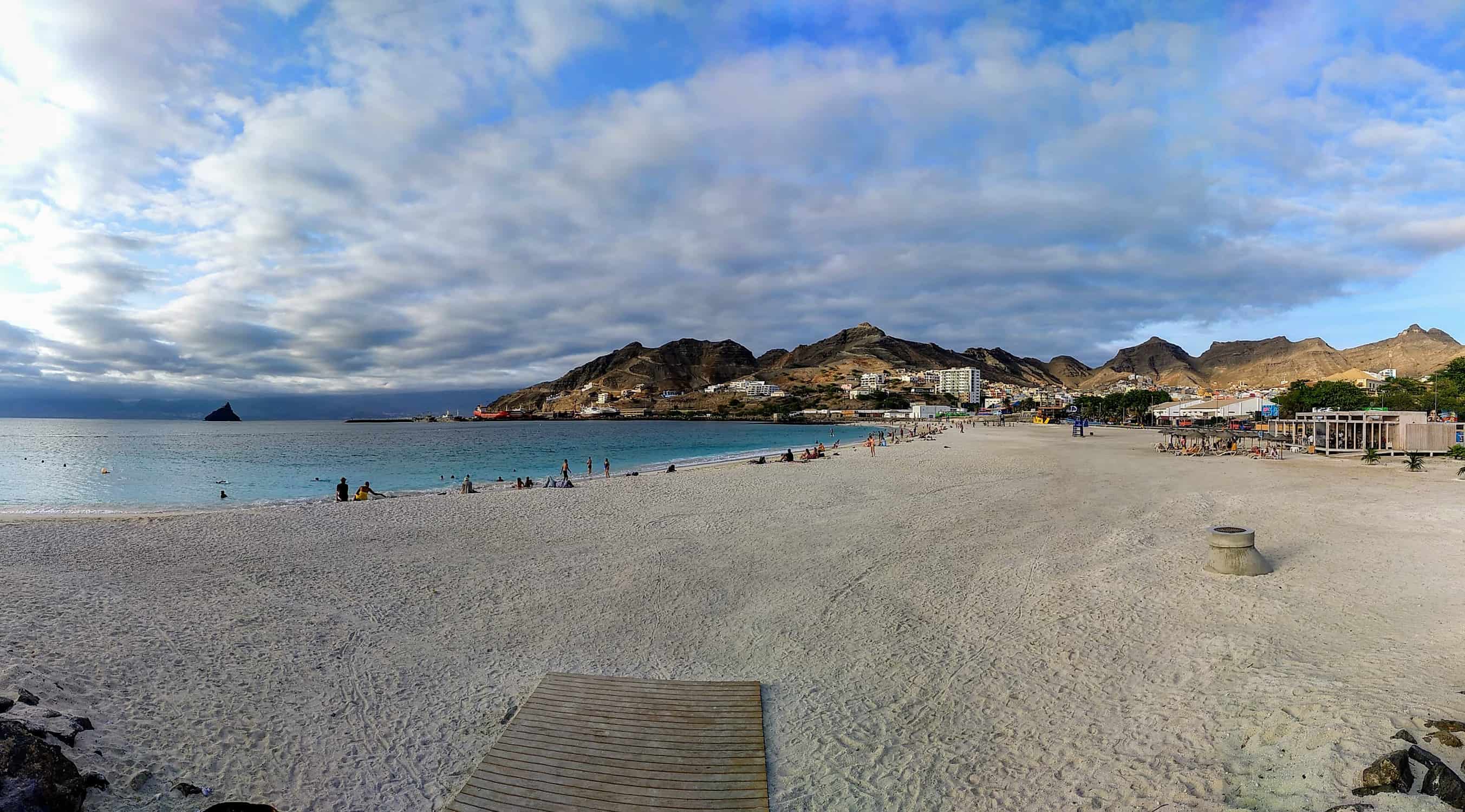 Panorama Praia da Laginha in Mindelo Sao Vicente Kapverden | Sonnig ...